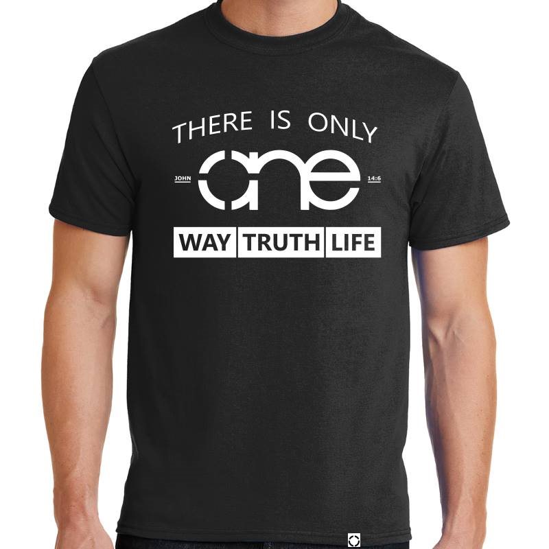 One Way Truth Life Christian Tee - Men - Black | One Way Truth Life