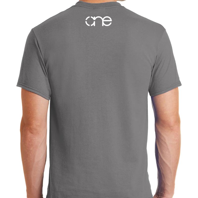 One Woven Label Christian Tee - Men - Medium Grey | One Way Truth Life